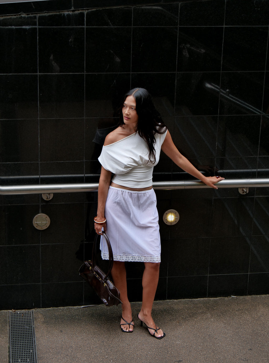 Mara Ruched Top Milk – Neil Vernon